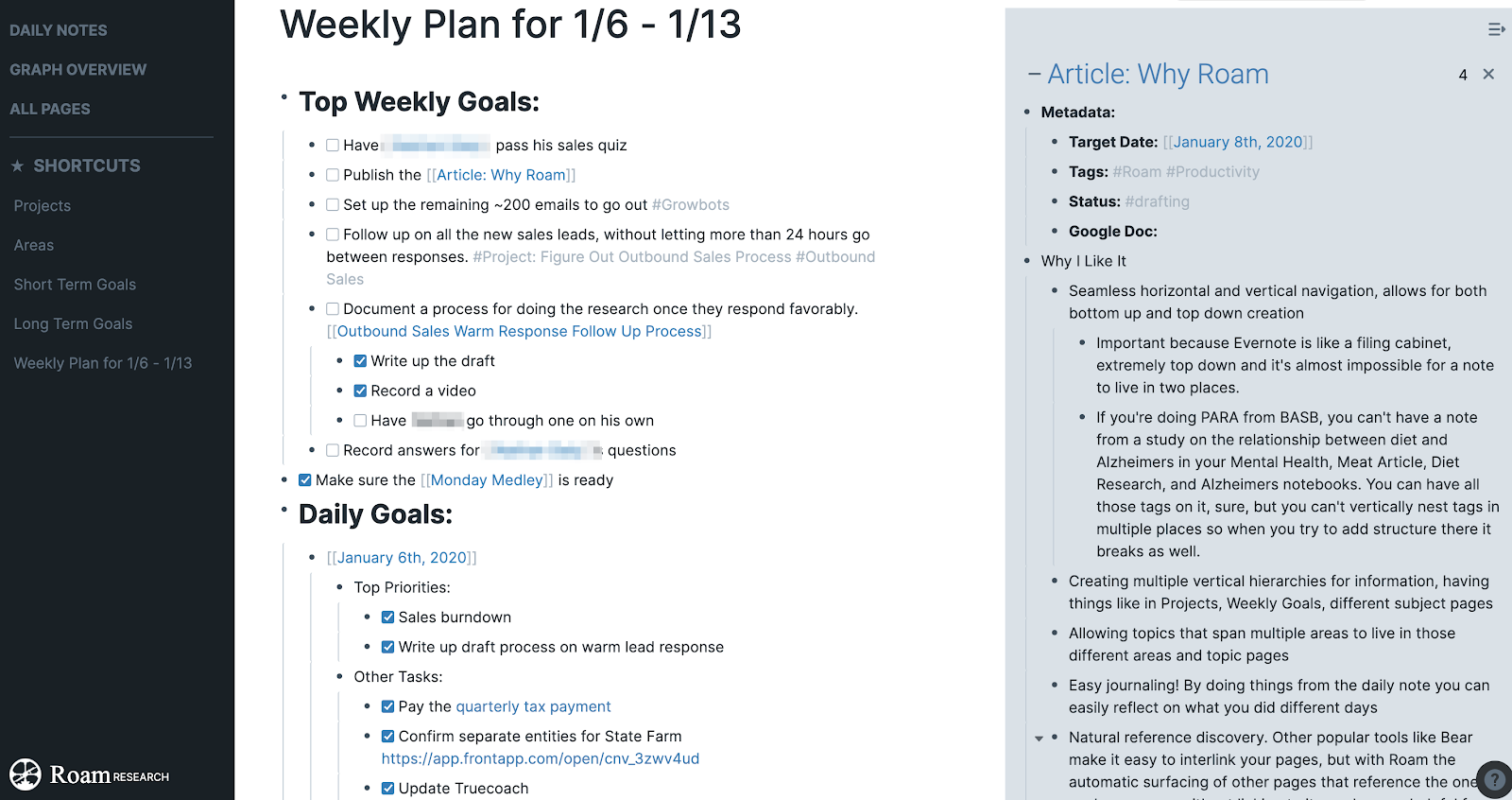 Roam: Why I Love It and How I Use It | Nat Eliason | Nat Eliason