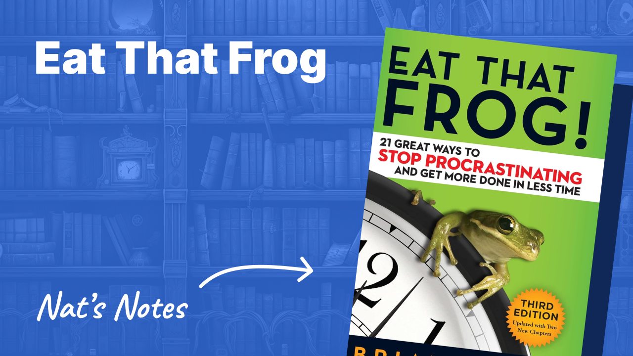 Eat That Frog by Brian Tracy: Notes and Review | Nat Eliason