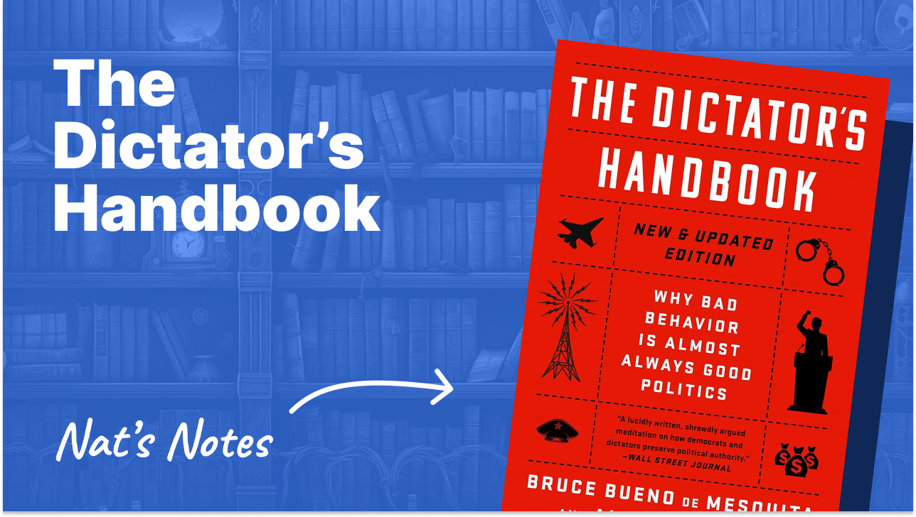 The Dictator's Handbook by : Notes and Review | Nat Eliason